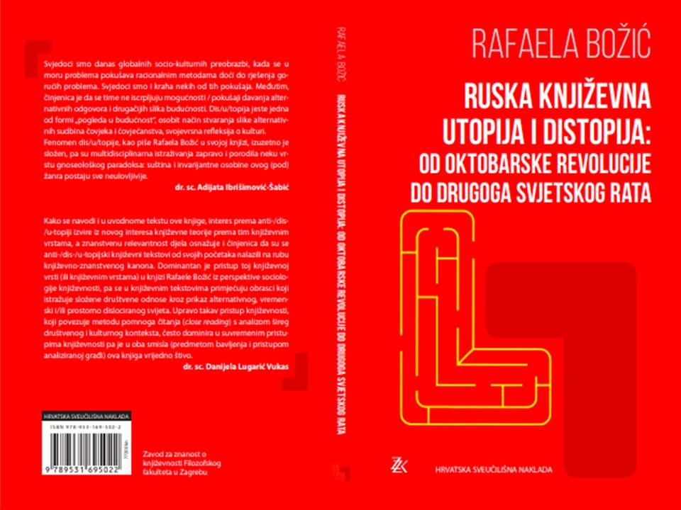Prof. dr. sc. Rafaela Božić objavila je knjigu “Ruska književna utopija ...